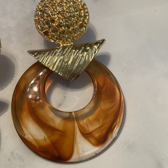 Zara | Jewelry | Zara Amber Hoops | Poshmark